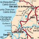 MAPA DE CHILE NOVENA Y DECIMA REGION