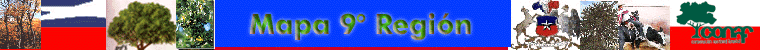 MAPA DE CHILE NOVENA Y DECIMA REGION